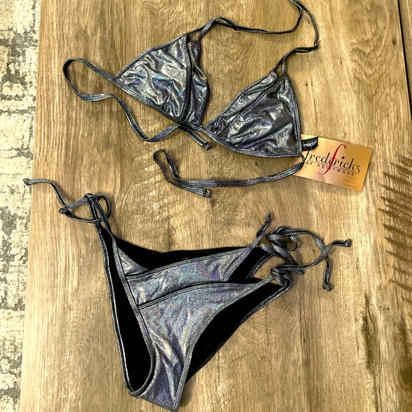 Swim | Silver Pool Party Swim Suit | Poshmark